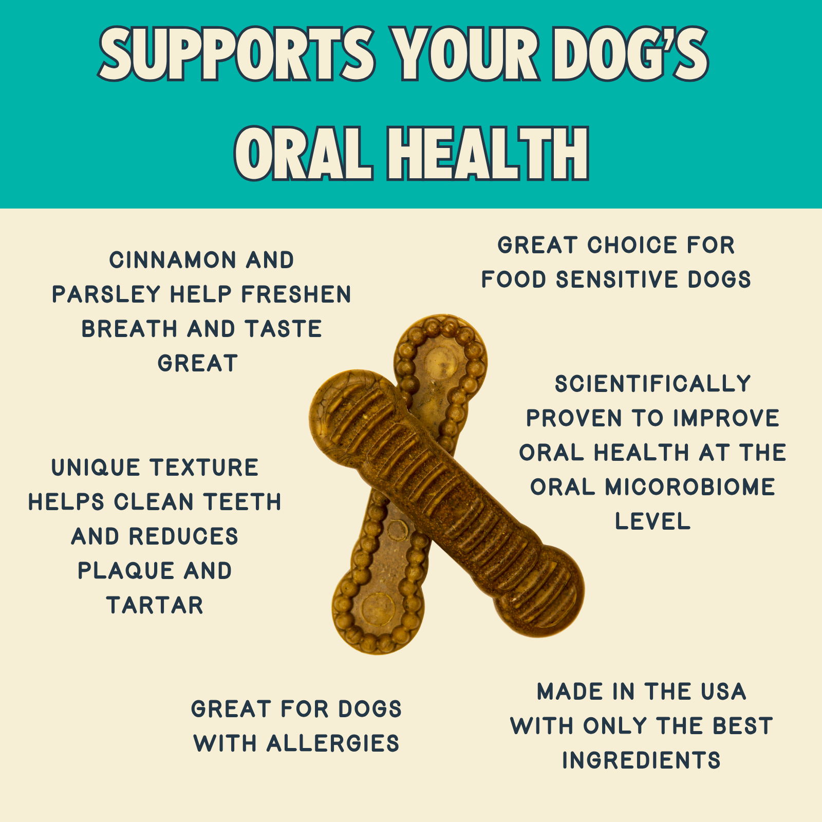 Cinnamon Dental Chews Medium – Jiminy's